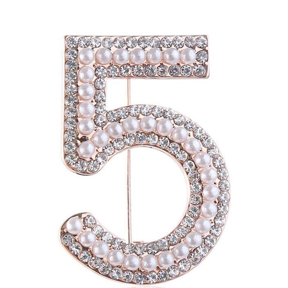 Jewelry | Number 5 Brooch Pin | Poshmark
